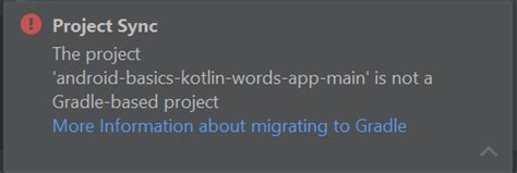 android how to fix the project is not a gradle based project error