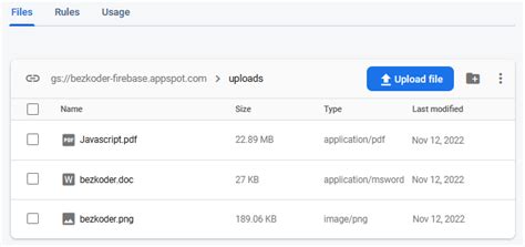 angular 14 firebase storage upload retrieve download delete file