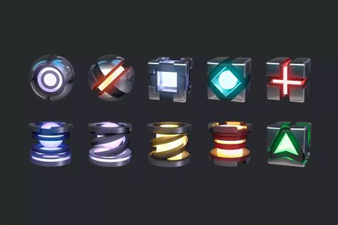Sci Fi Artifacts Icons Set 2d Icons Unity Asset Store Icon Set