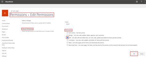 sharepoint document library permissions enjoysharepoint
