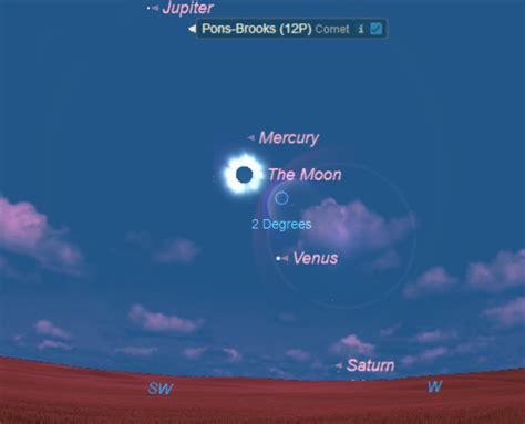 The Comet Vs The Eclipse 12p Pons Brooks Heads Towards Perihelion In