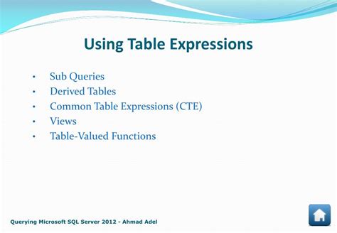 ppt querying microsoft sql server 2012 powerpoint presentation free