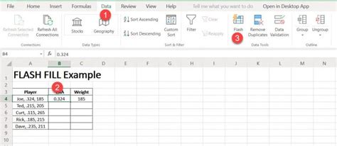 how to use use flash fill in excel