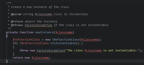 php why do i get a phpdoc warning in phpstorm over this code stack
