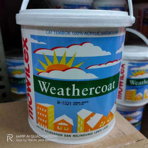 Jual Cat Tembok Exterior Mowilex Weathercoat 2 5l Summer Breeze W1521