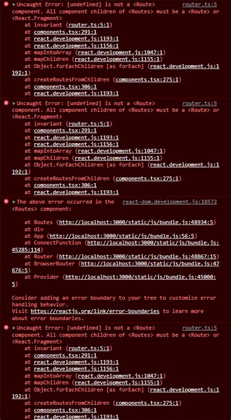 reactjs component with routes stack overflow