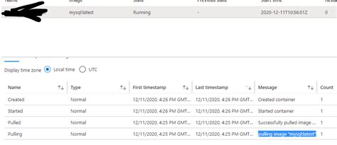 azure container instance failing due some issue while pulling the image