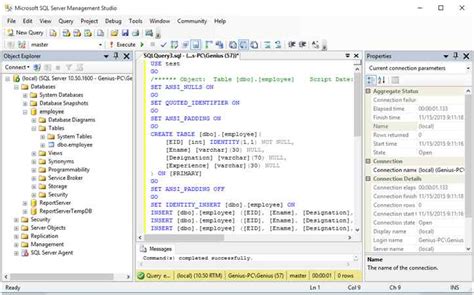 restore generated sql scripts of table with records into another database