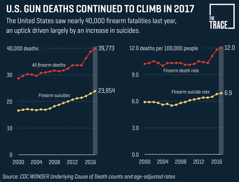 Gun Death Rate Hit 20 Year High In 2017 Cdc Data Shows