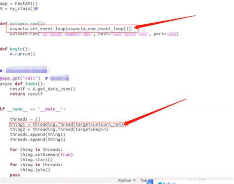 已解决 runtimeerror there is no current event loop in thread ‘thread 1