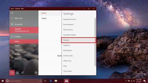 how to enable and disable focused inbox in the mail app in windows 10
