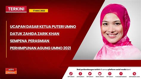 [langsung] Ucapan Dasar Ketua Puteri Umno 17 Mac 2022 Youtube