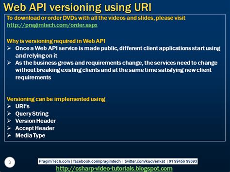sql server and c video tutorial web api versioning using uri