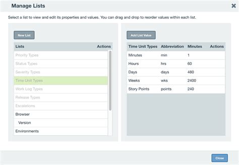 lists axosoft documentation