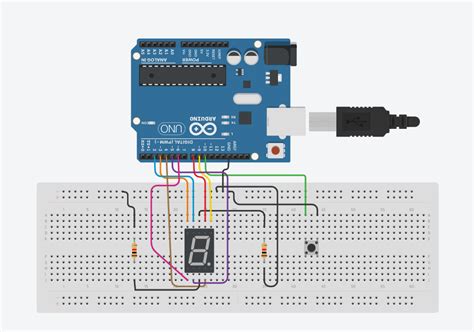 seven segment display counter with arduino uno prgmine