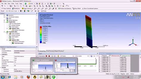 ansys 14 modal and transient structural youtube