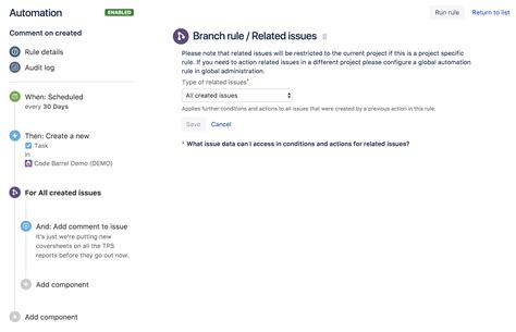 working with related issues automation for jira data center and