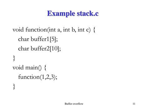 ppt buffer overflow powerpoint presentation free download id 1729636