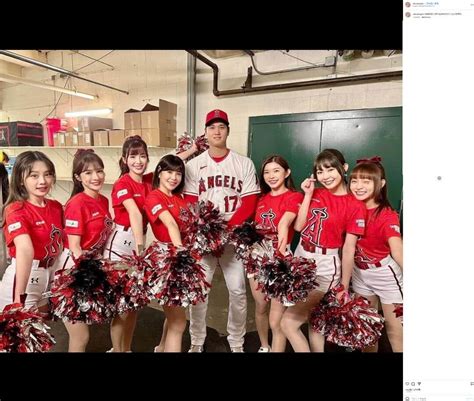 美人チアに囲まれた大谷翔平が まさかの気遣いにsns絶賛「紳士」「流石スーパースター」 J Cast ニュース