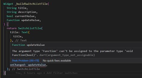 ignore for file argument type not assignable is not working anymore