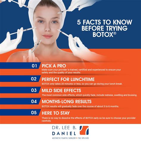 5 Facts To Know Before Trying Botox® [infographic] Dr Lee B Daniel