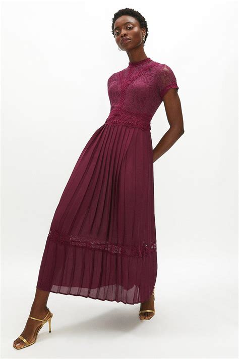Coast Lace Bodice Pleat Skirt Maxi Dress Debenhams