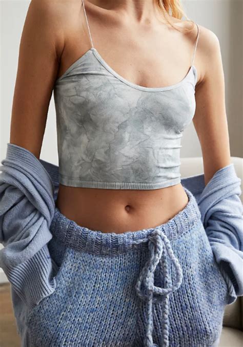 New Free People Intimately Skinny Strap Brami Cami Silver Xs S M L 28