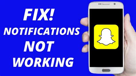 how to fix snapchat notifications not working android and ios youtube