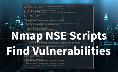 how to use nmap nse scripts to find vulnerabilities