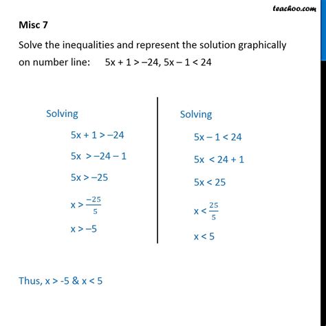 misc 7 solve 5x 1 24 5x 1
