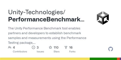 github unity technologies performancebenchmarkreporter the unity
