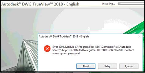 fehler 1904 modul c program files x86 common files autodesk shared