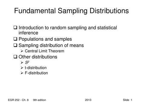 ppt fundamental sampling distributions powerpoint presentation free