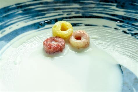 Premium Photo Three Fruit Loop In A Bowl