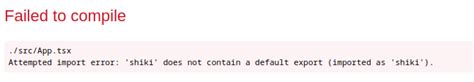 can t import to react · issue 110 · shikijs shiki · github