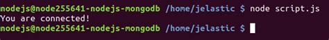 node js connection to mongodb virtuozzo dev docs
