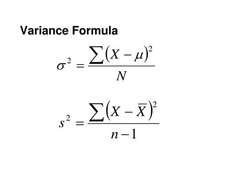 Ppt Variance Formula Powerpoint Presentation Free Download Id 7084253