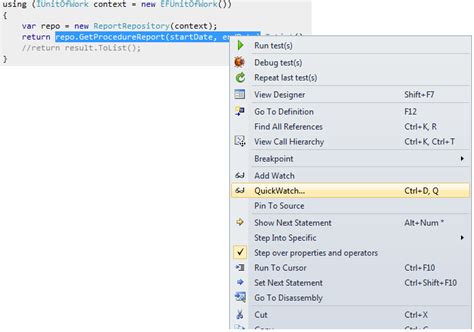 how to find out the return value before returning while debugging in