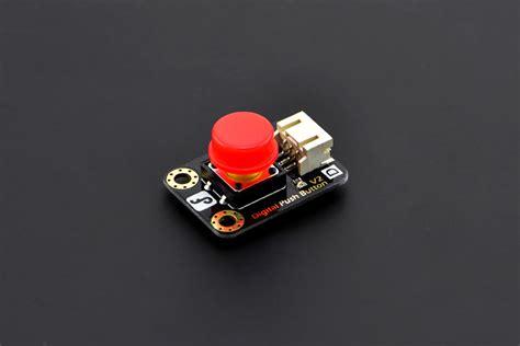 gravity digital push button red dfrobot