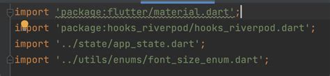 dart flutter error info the imported package flutter isn t a