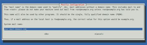 create linux debian based small personal home postfix mail