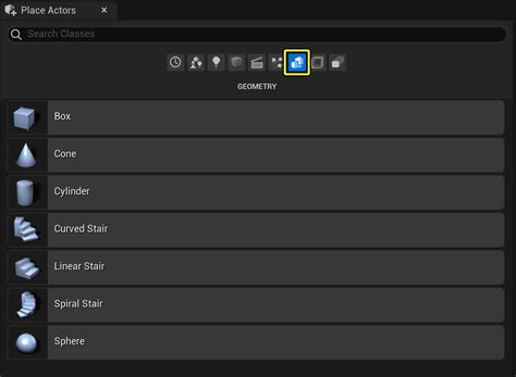 geometry brush actors in unreal engine unreal engine 5 1 documentation