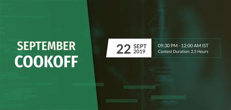 september cook off 2019 codechef