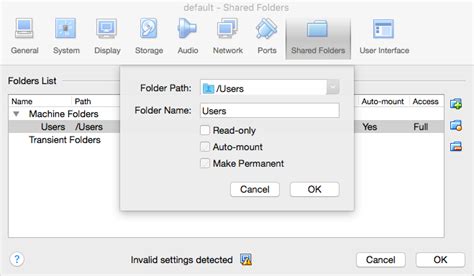 macos manually sharing directory as docker volume mounting point on