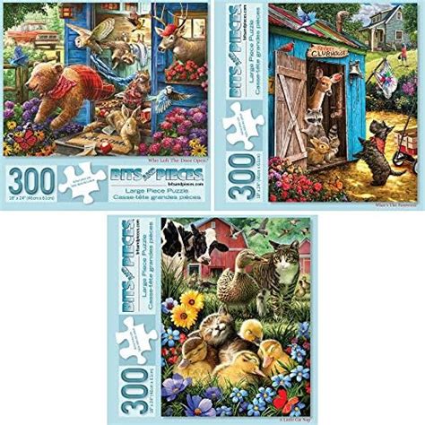 Bits And Pieces 300 Piece Jigsaw Puzzles For Adults Value Set Of