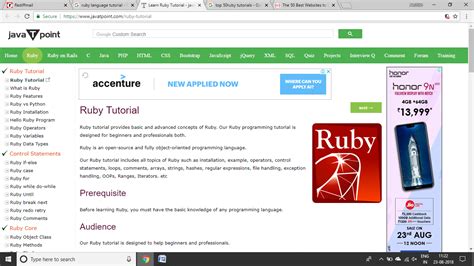 learn ruby 30 best ruby tutorials for programmers