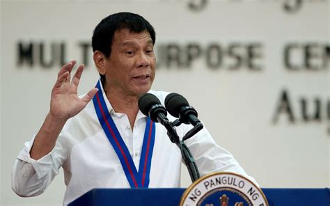 Philippine President Rodrigo Duterte Calls Un Criticism Of His War On