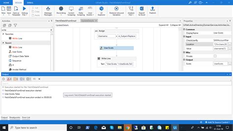 user exists activity not working properly when check user by is