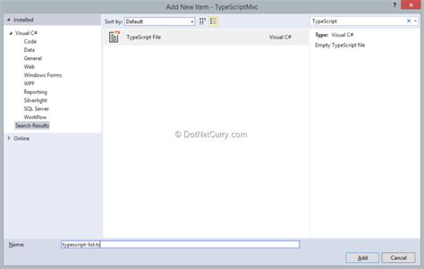 typescripted knockout in asp mvc dotnetcurry