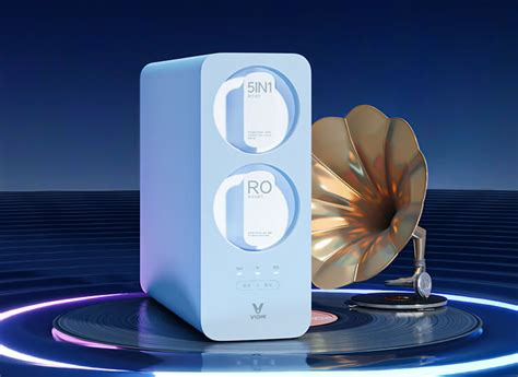 viomi water purifier light blue compact body 6 layer precision